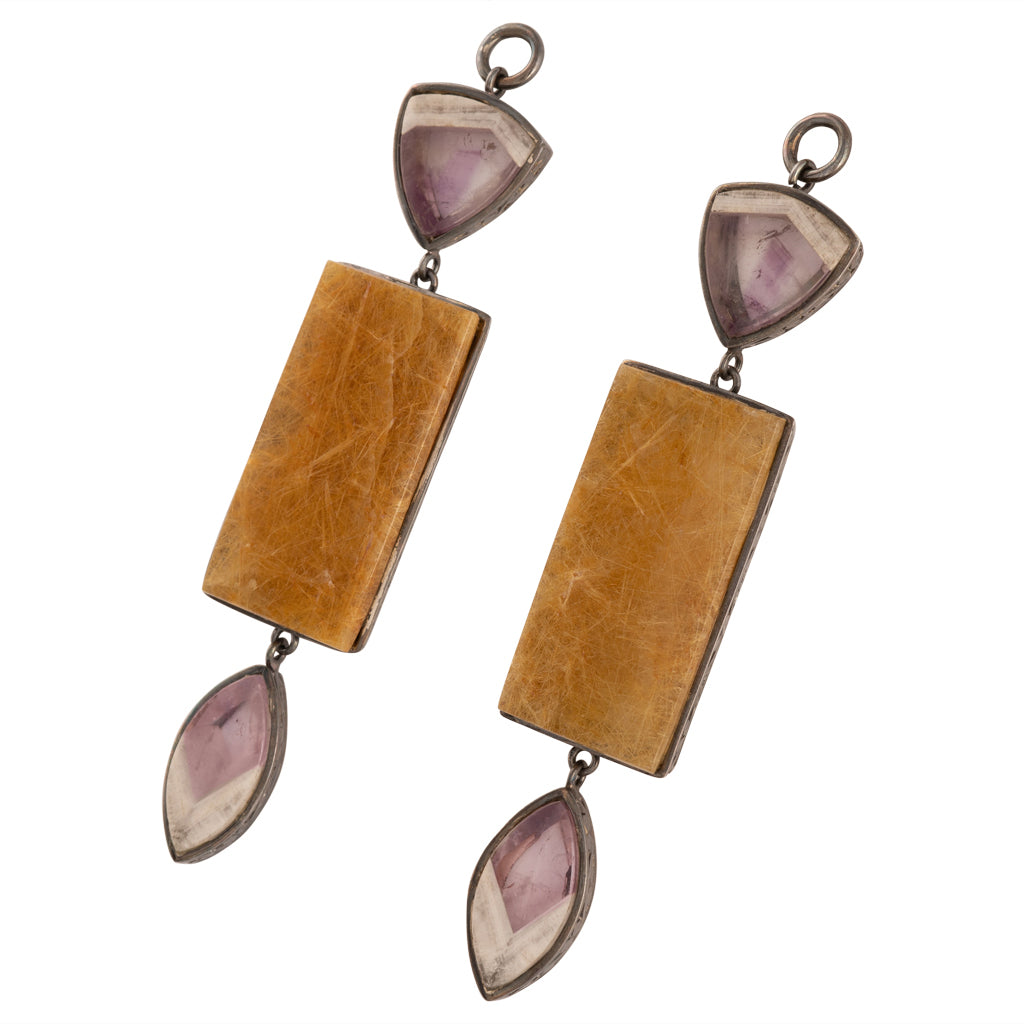 Amethyst & Rutilated Quartz Jollie – Jimmy Buddha Designs Amethyst & Rutilated Quartz Jollie – Jimmy Buddha Designs