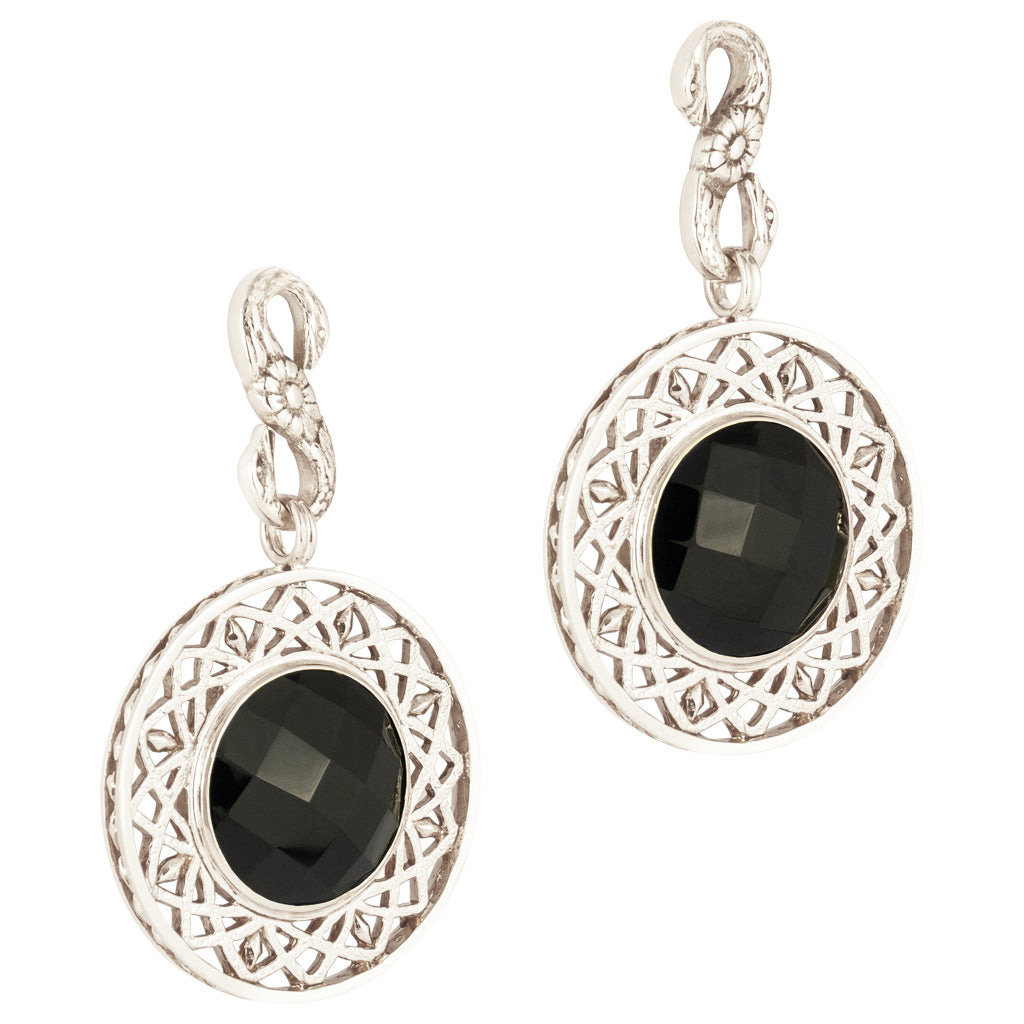 Faceted Black Obsidian Peacock Medallion – Jimmy Buddha Designs