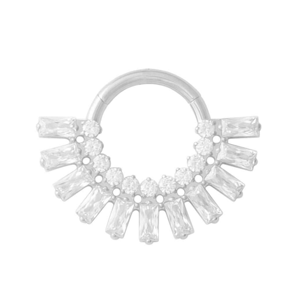 Titanium Tassel Clicker - Clear CZ (16g) – Jimmy Buddha Designs