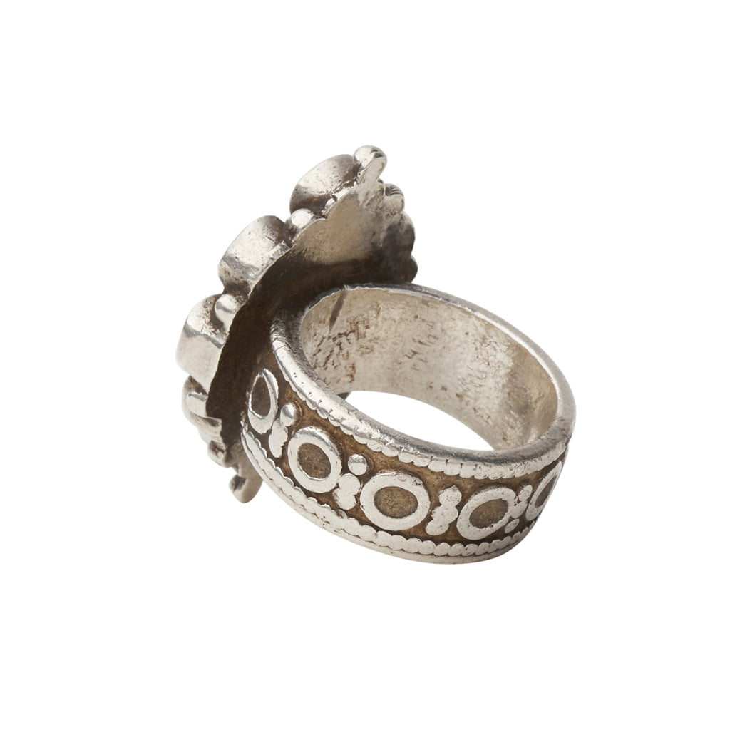 Vintage Glass Silver Ring – Jimmy Buddha Designs