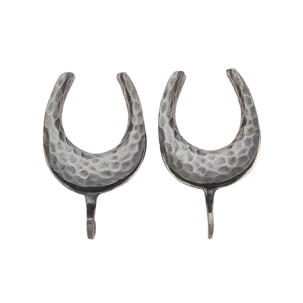 Oxidized Sterling Silver Hammered Saddle Spreader Hooks – Jimmy Buddha ...