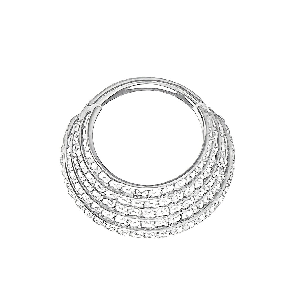 Titanium Five Stack Clicker - Clear CZ (16g) – Jimmy Buddha Designs