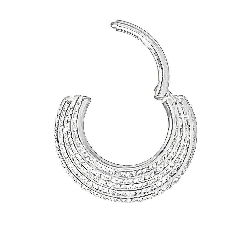 Titanium Five Stack Clicker - Clear CZ (16g) – Jimmy Buddha Designs